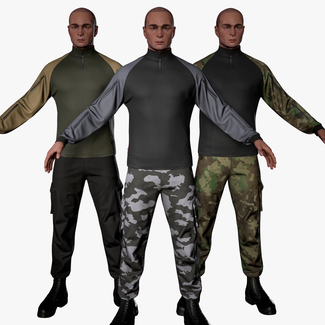 Man Military Style model - TurboSquid 2134119