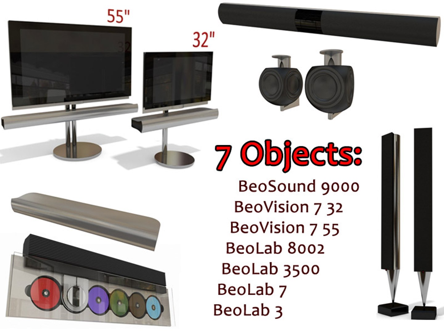3d Model Hi-fi Technics Olufsen