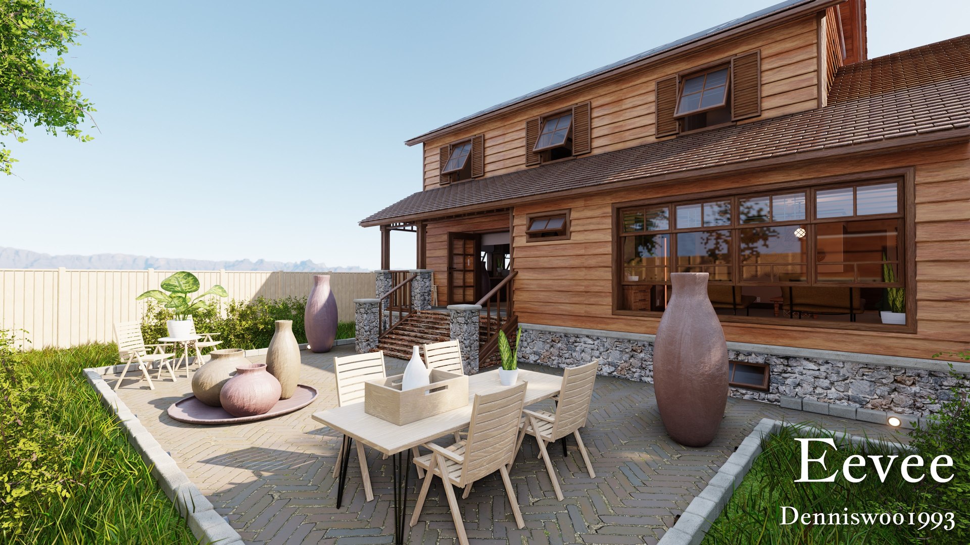 3D Modular Classic Style American House 8 - TurboSquid 2121314