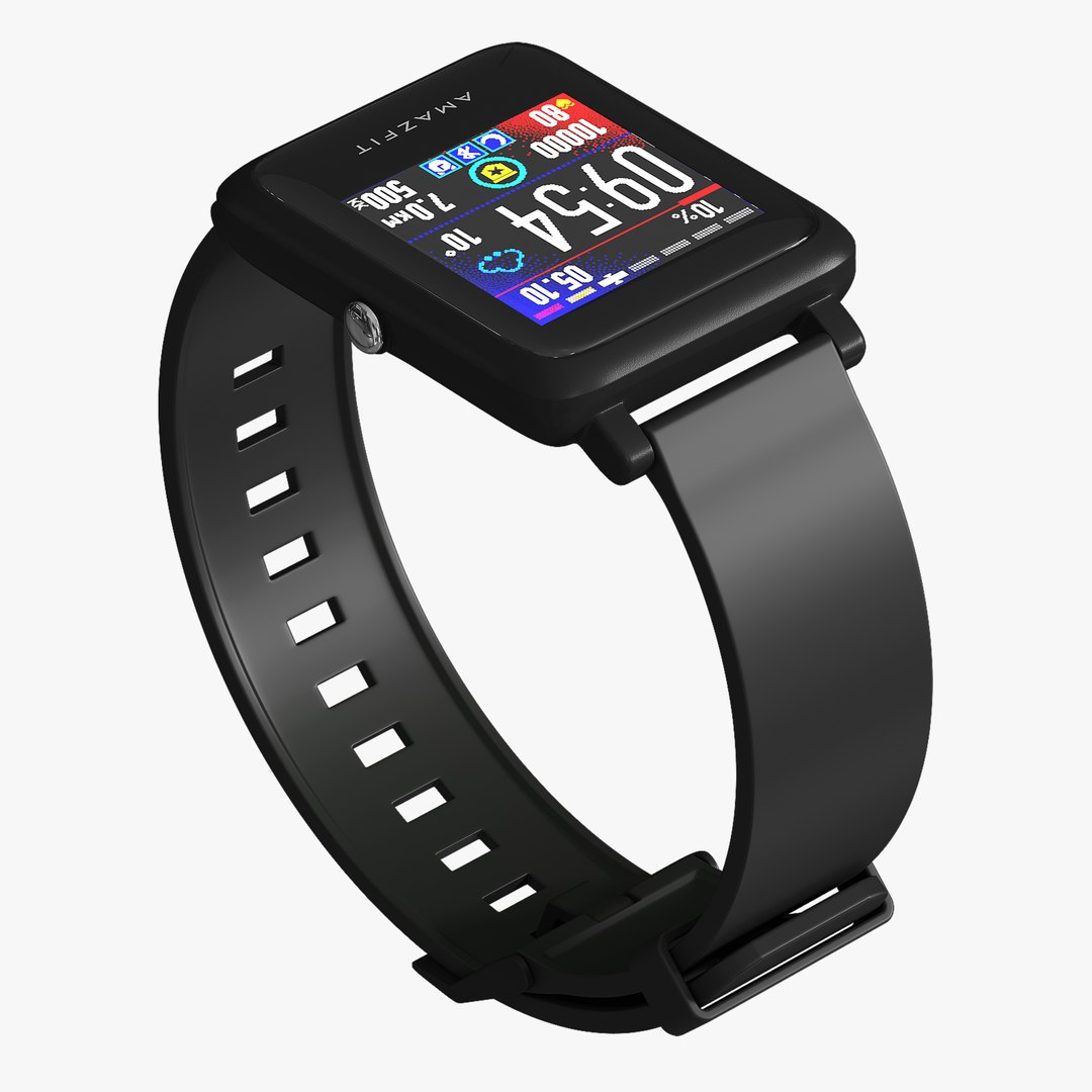 3D Model Smart Watch Amazfit Bip - TurboSquid 2068598