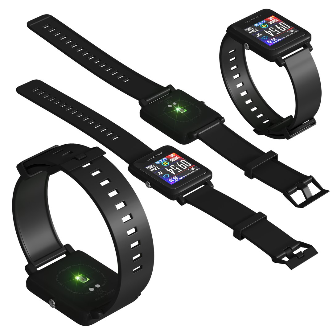 3D Model Smart Watch Amazfit Bip - TurboSquid 2068598