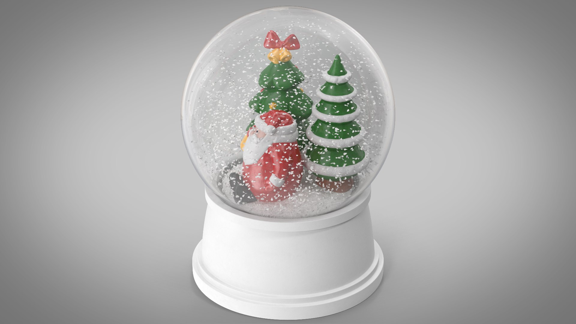 Snow Globe Christmas Decoration 3D Model - TurboSquid 1549564