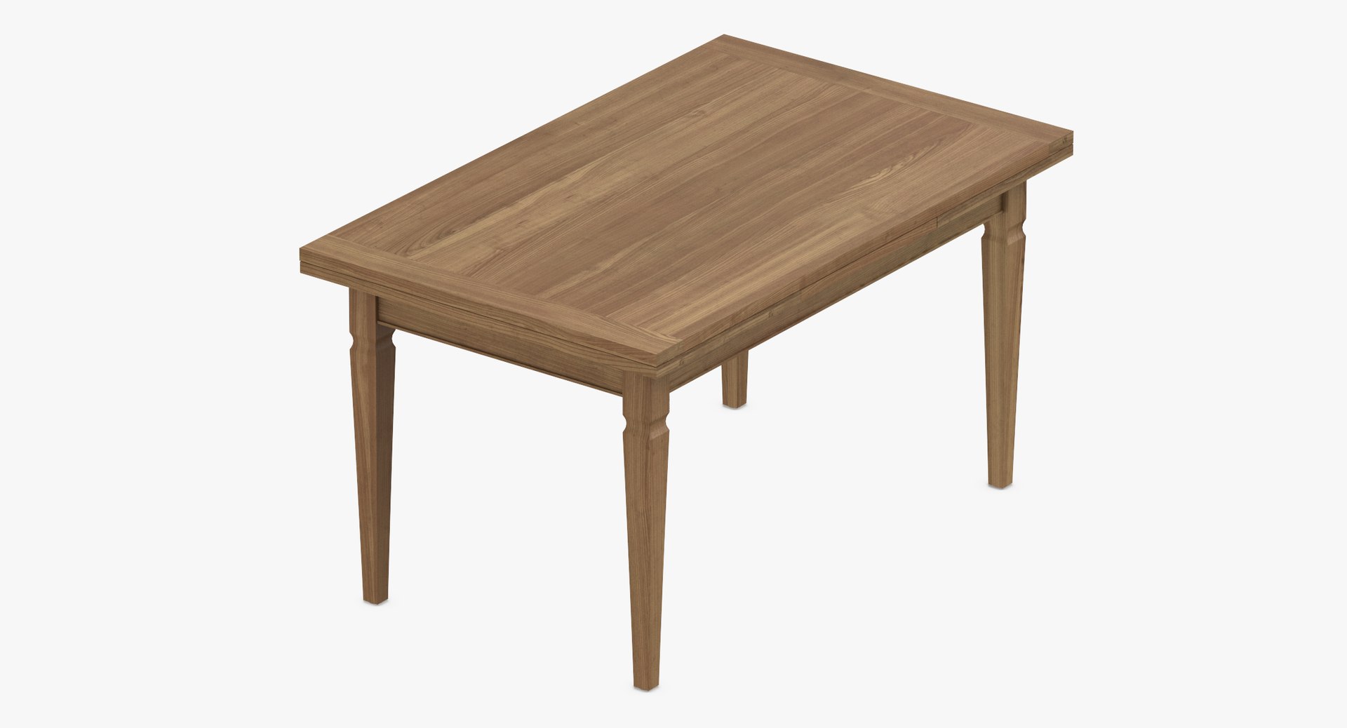 Transitional Dining Table Closed Model - TurboSquid 1251362