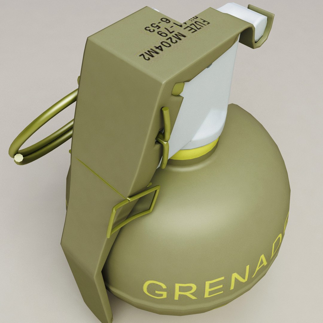 M67 Grenade Cut Away 3d Max