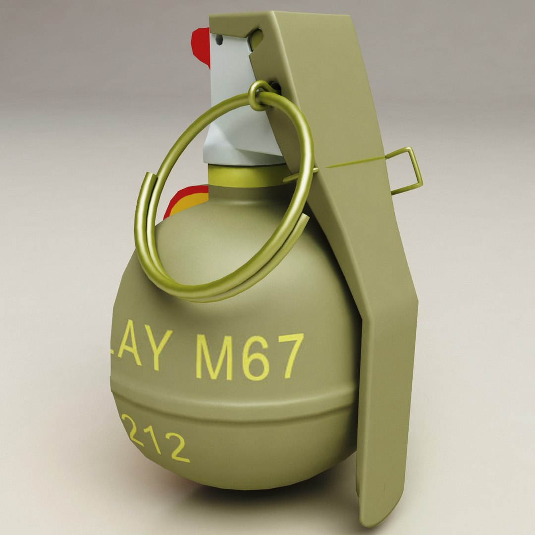 M67 Grenade Cut Away 3d Max