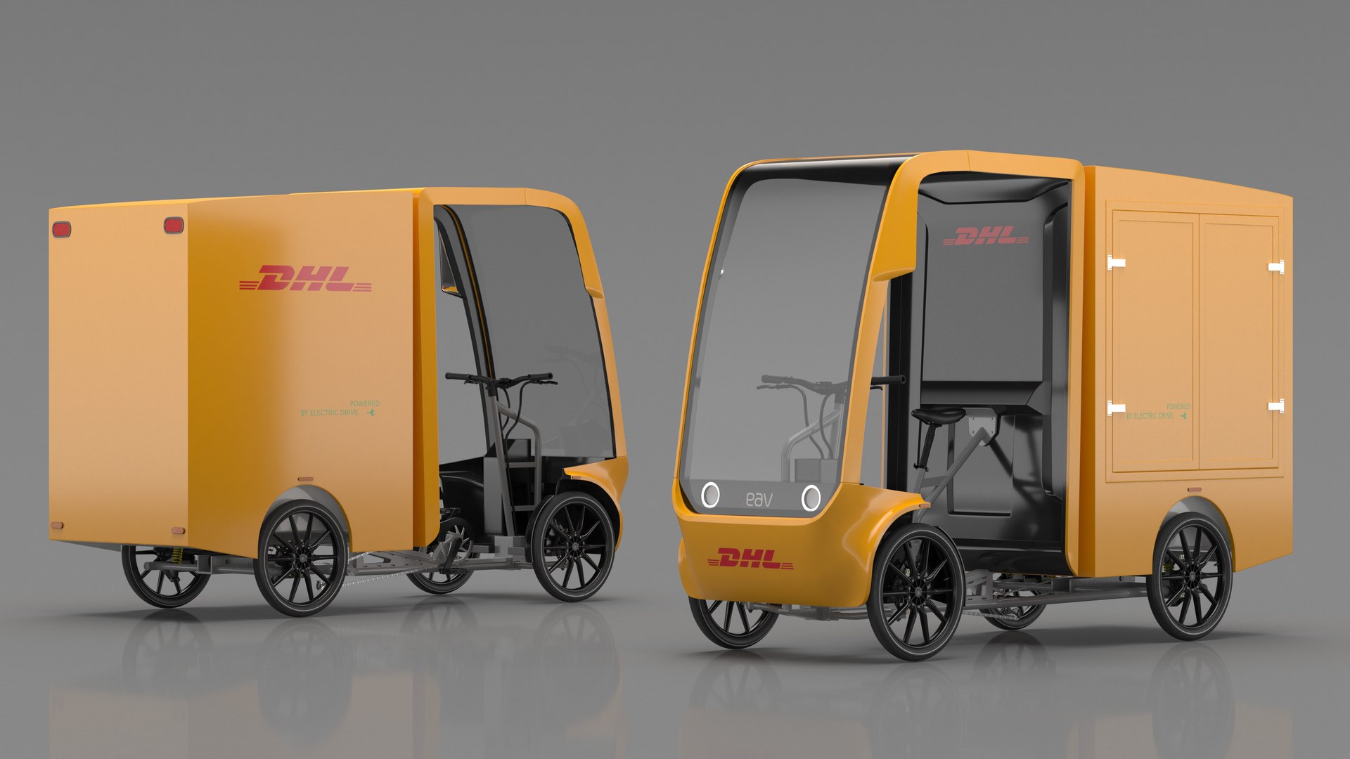 DHL Electric Cargo Bike EAV 3D Model - TurboSquid 2191635