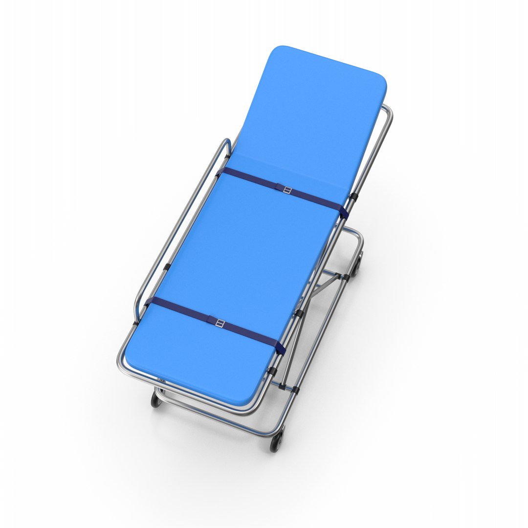 3D Model Blue Stretcher - TurboSquid 2407836