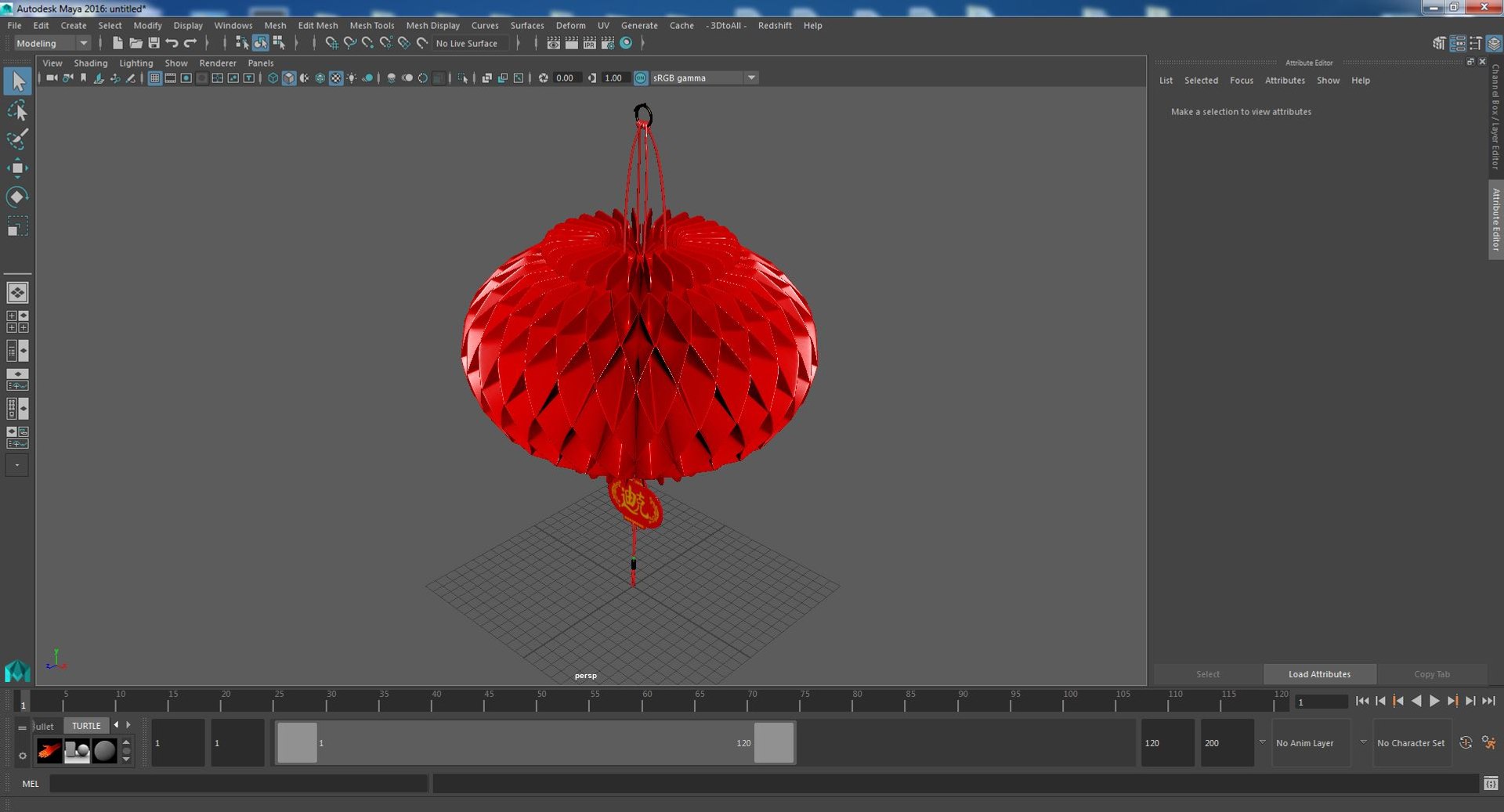 3D Model Paper Chinese Lantern - TurboSquid 2100712