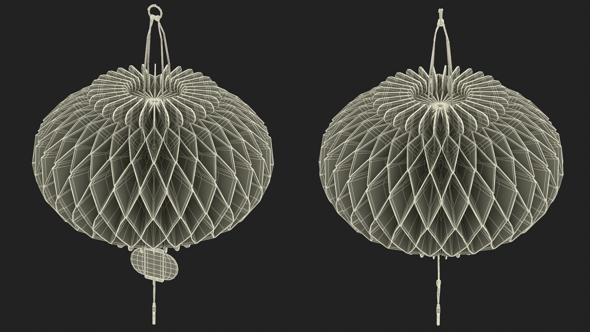 3D Model Paper Chinese Lantern - TurboSquid 2100712