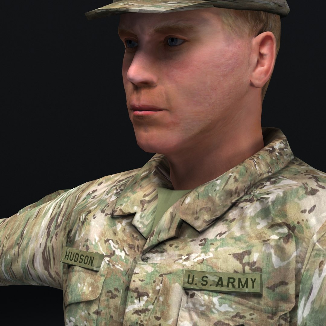 Army Soldier 3d Model