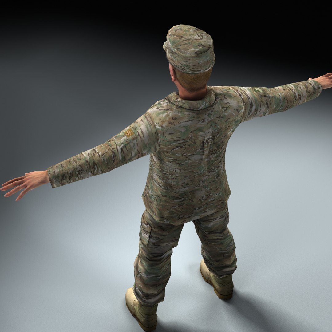 Army Soldier 3d Model