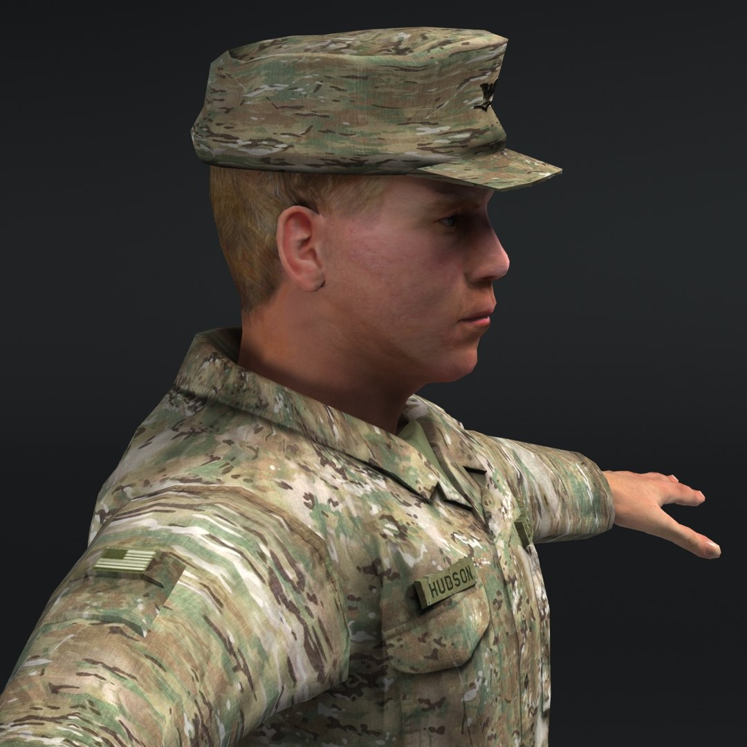 Army Soldier 3d Model