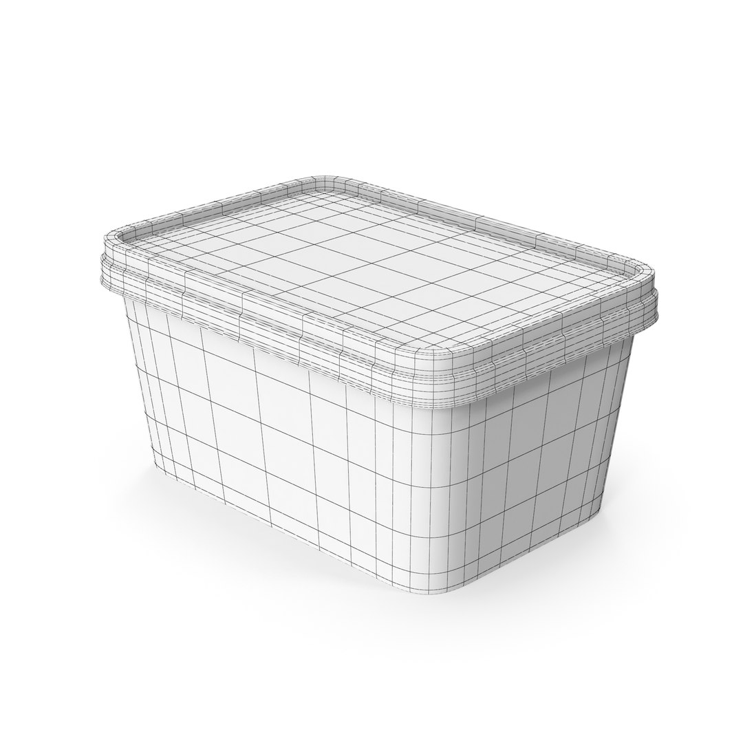 3D Plastic Food Container Model - TurboSquid 1998433