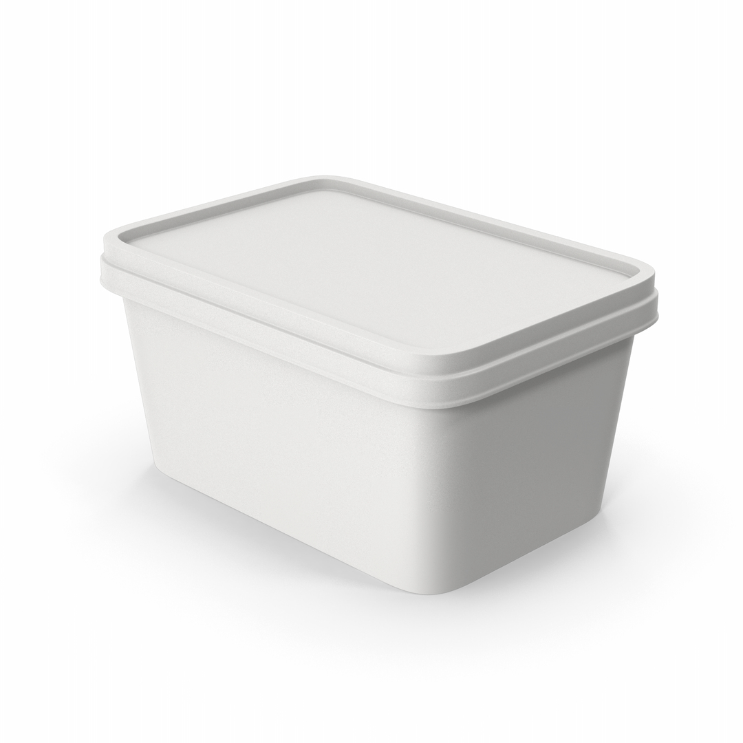3D White Food Container model - TurboSquid 1998433