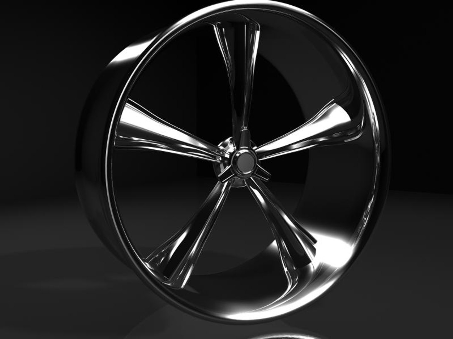 muscle car rim 3d max