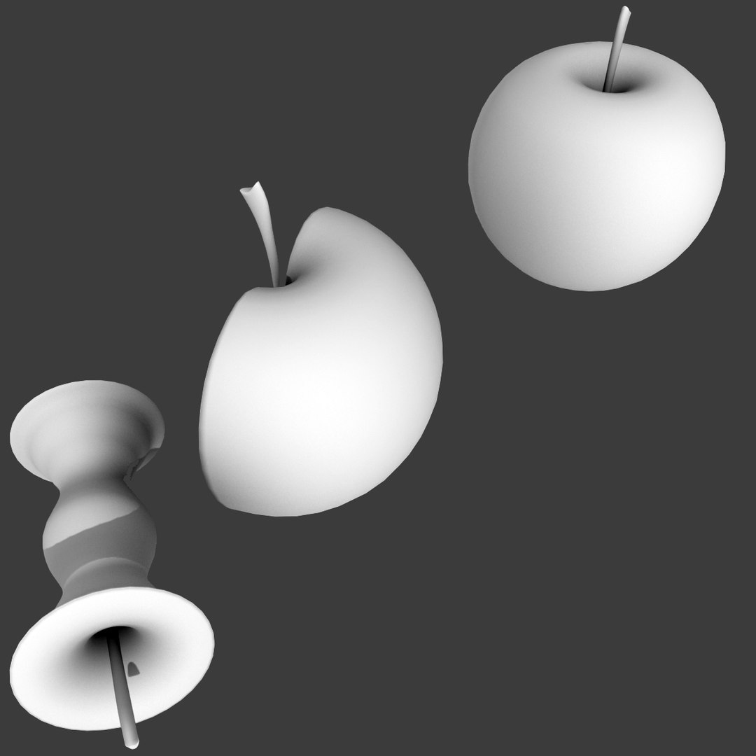 Apple Core 3d Max