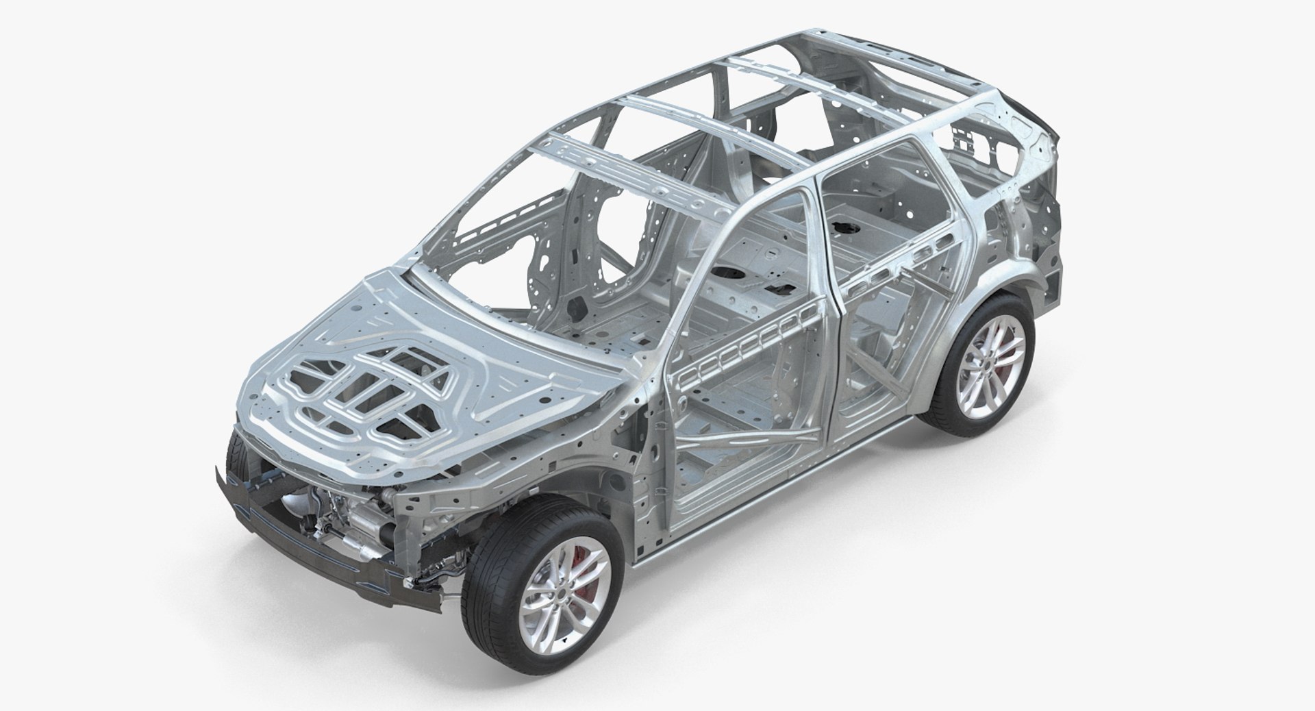 Suv sedan frames chassis car model - TurboSquid 1213436
