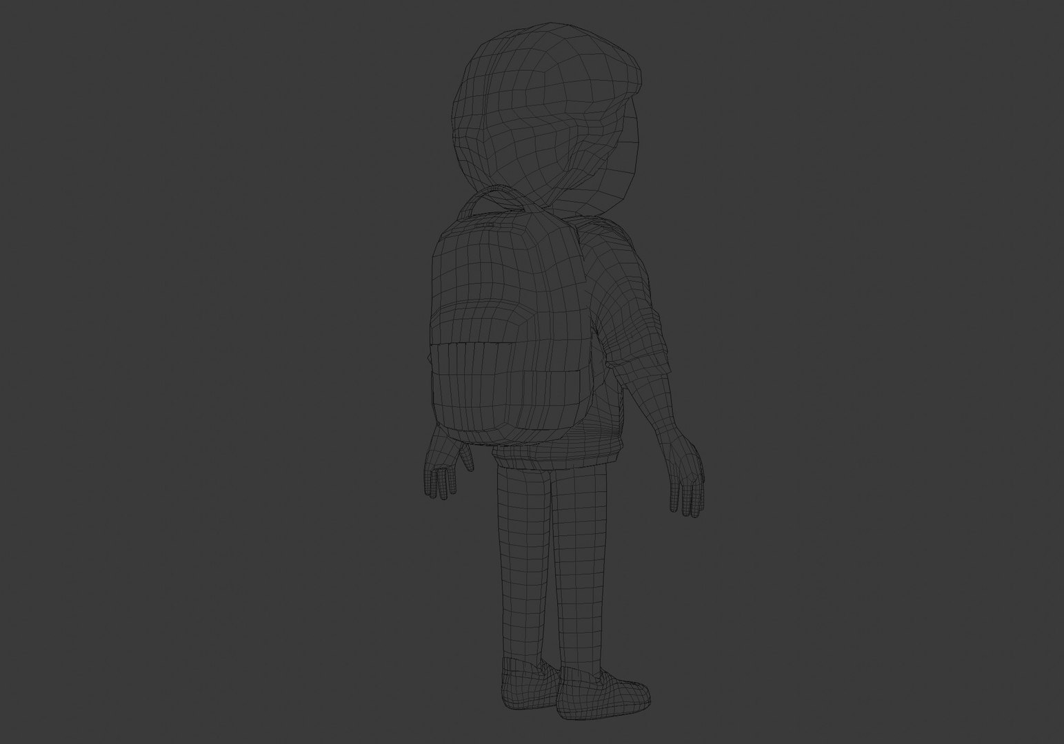 Cartoon Student Boy 3D Model - TurboSquid 1929921
