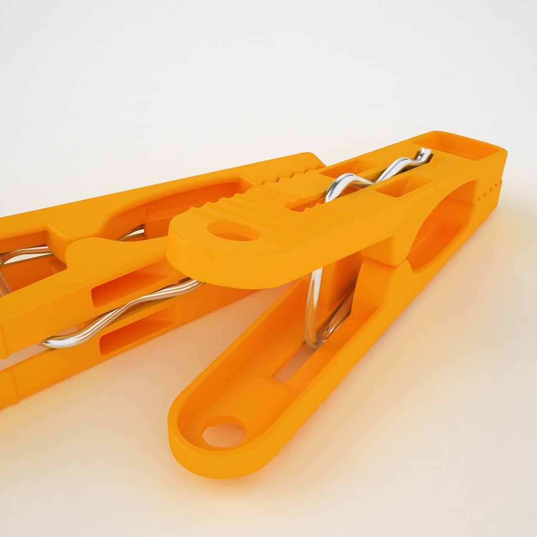 3D Plastic Clothespin Clothes - TurboSquid 1357319