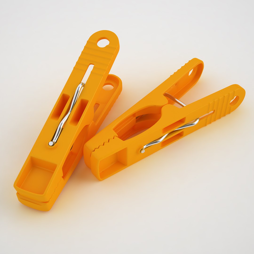 3D Plastic Clothespin Clothes - TurboSquid 1357319