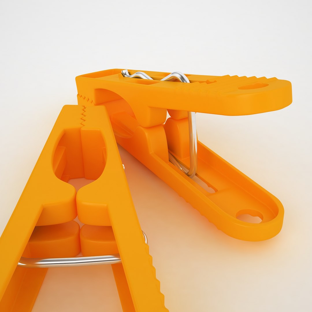 3D Plastic Clothespin Clothes - TurboSquid 1357319