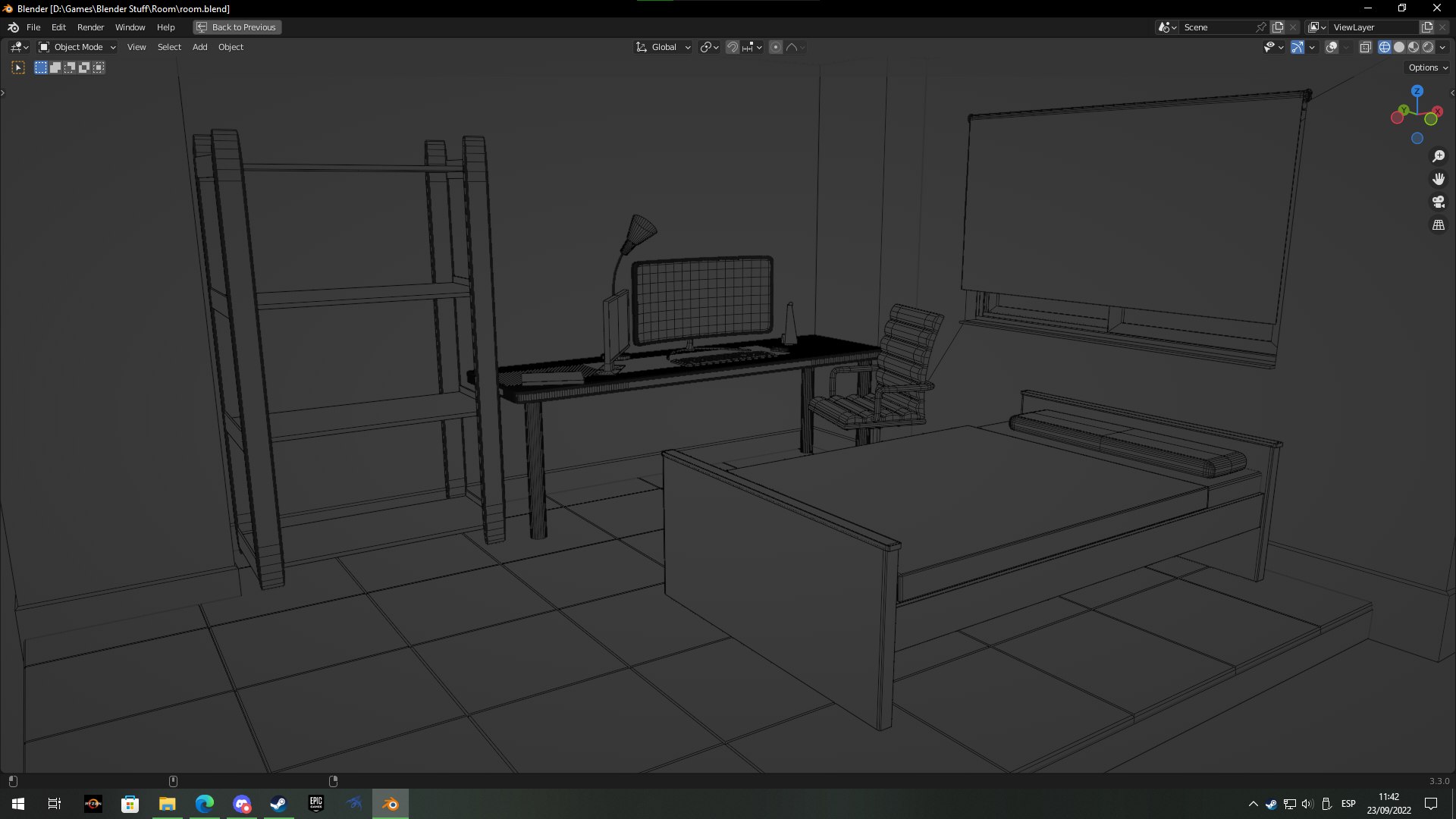 3D Basic Bedroom - TurboSquid 1962899