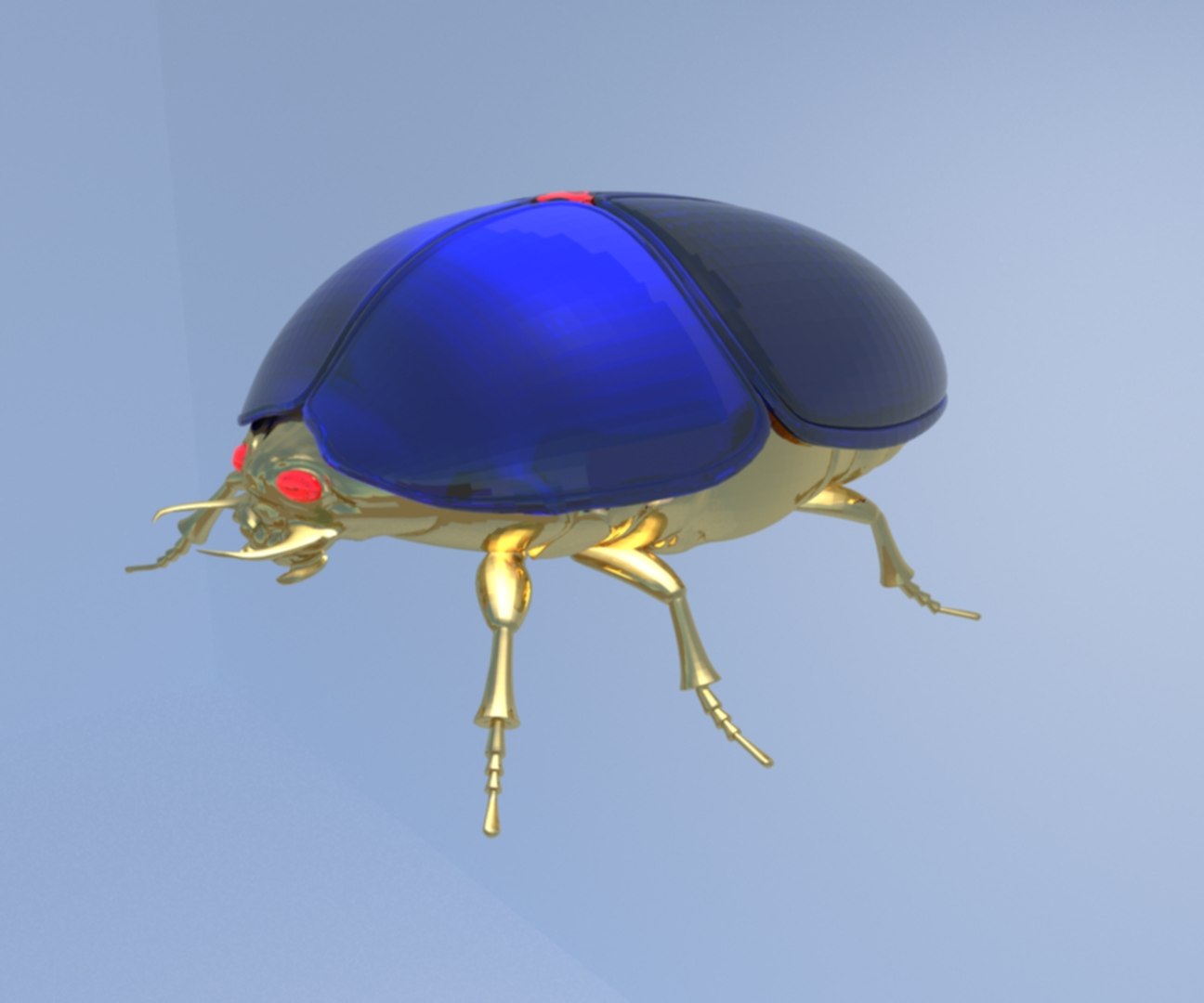 Gold Scarab 3D Model - TurboSquid 1489238
