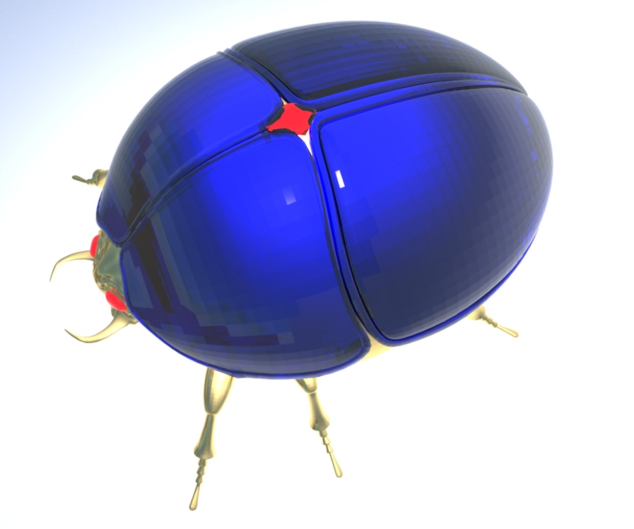 Gold Scarab 3D Model - TurboSquid 1489238
