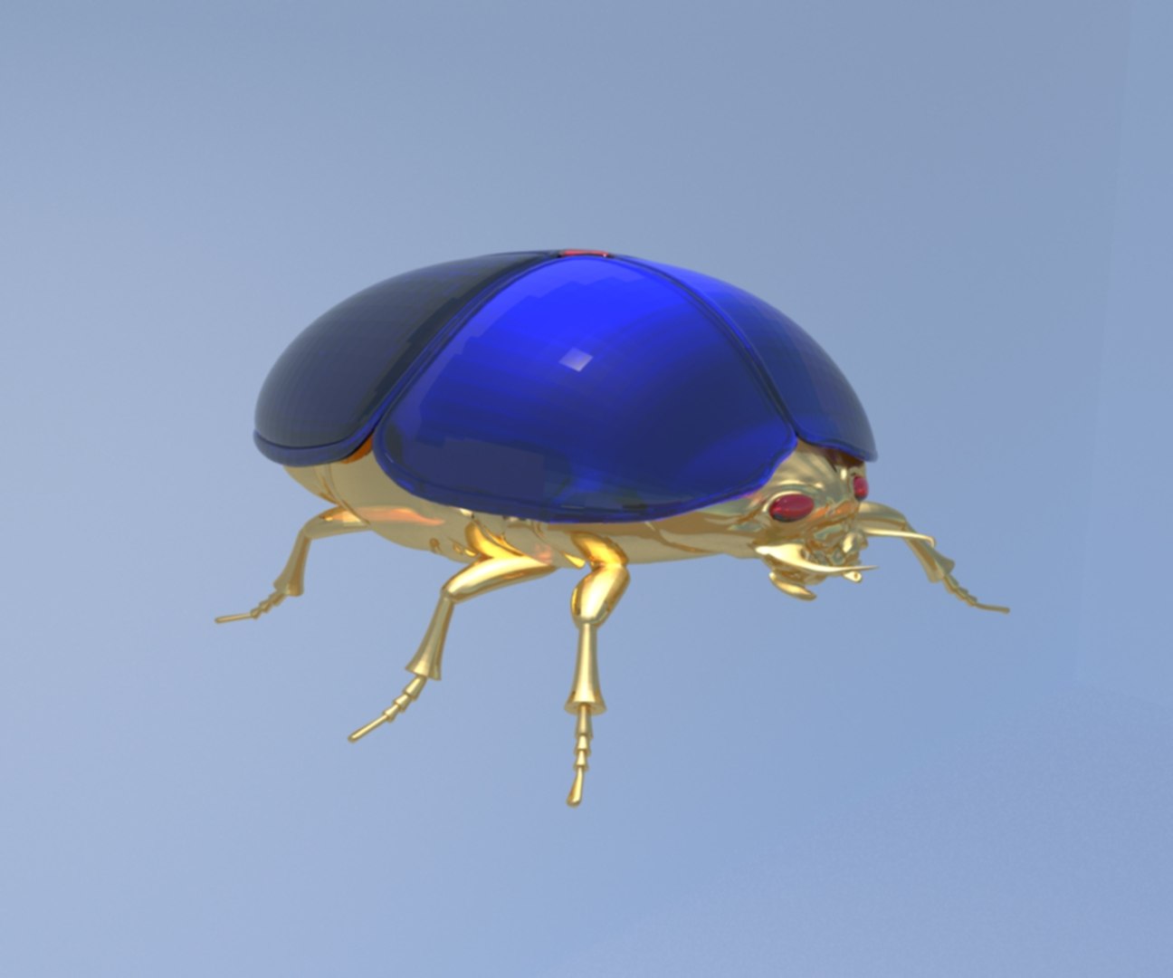 Gold Scarab 3D Model - TurboSquid 1489238