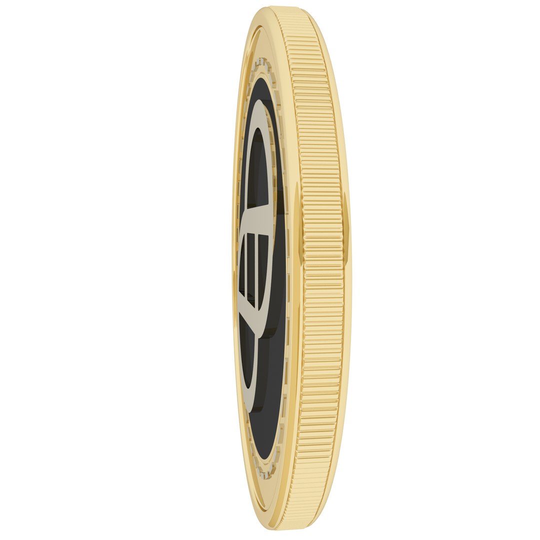 Gemini Dollar Cryptocurrency Gold Coin Model - TurboSquid 1856528