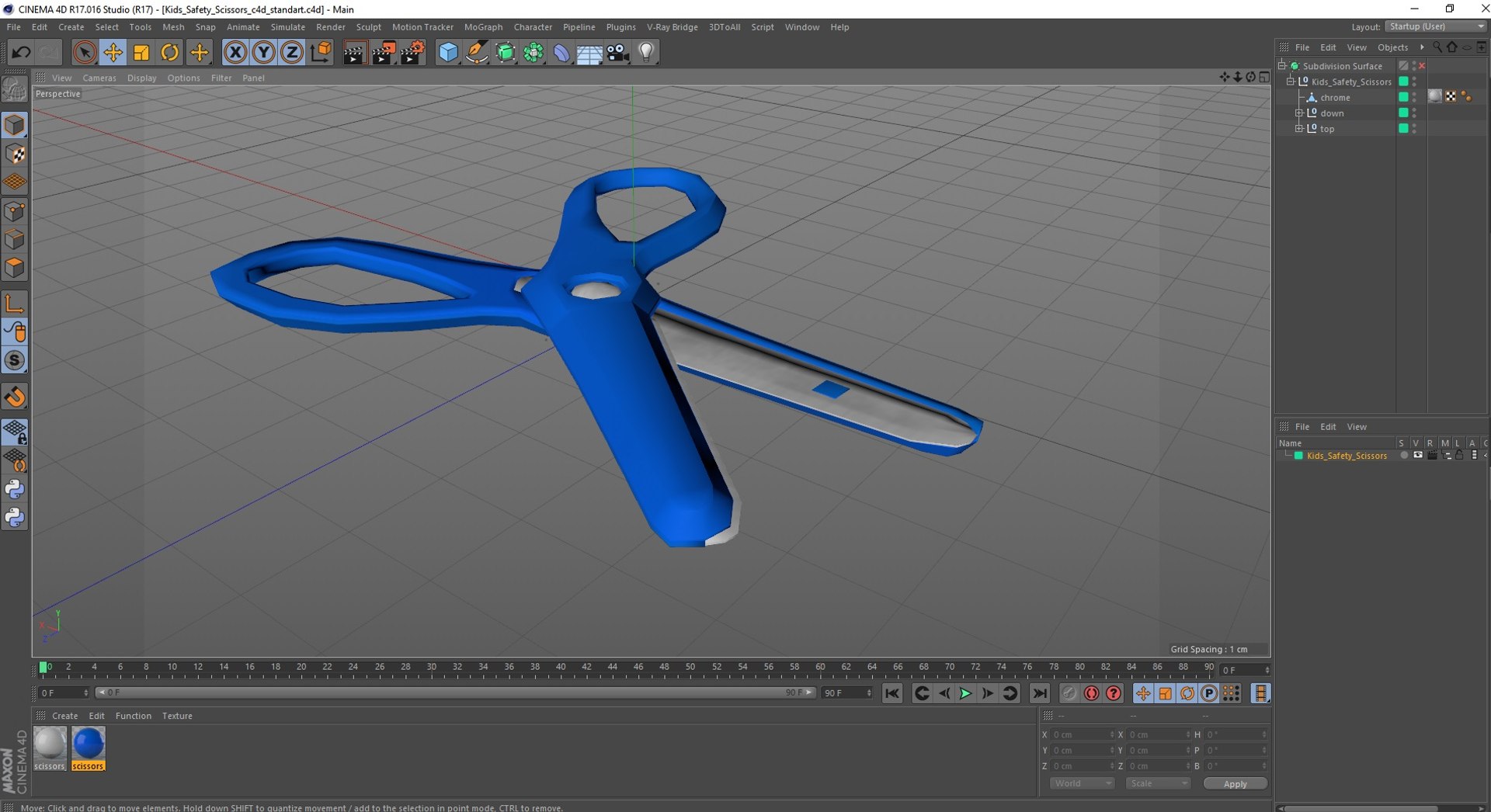 Kids Safety Scissors 3D model - TurboSquid 2172256