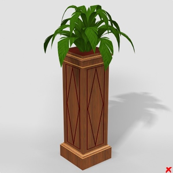 3d flower stand model