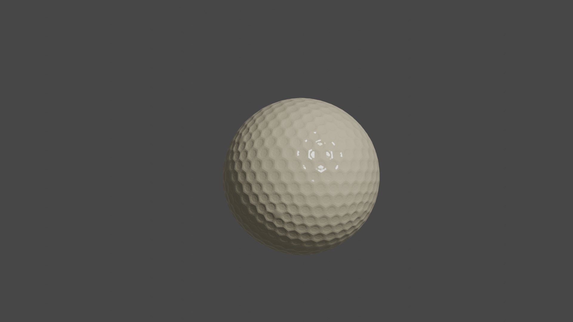 3D Model Simple Golf Ball - TurboSquid 2379744