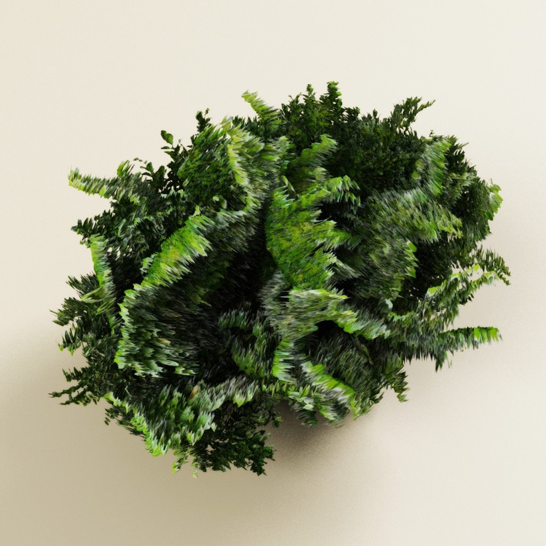 3ds max bush modelled