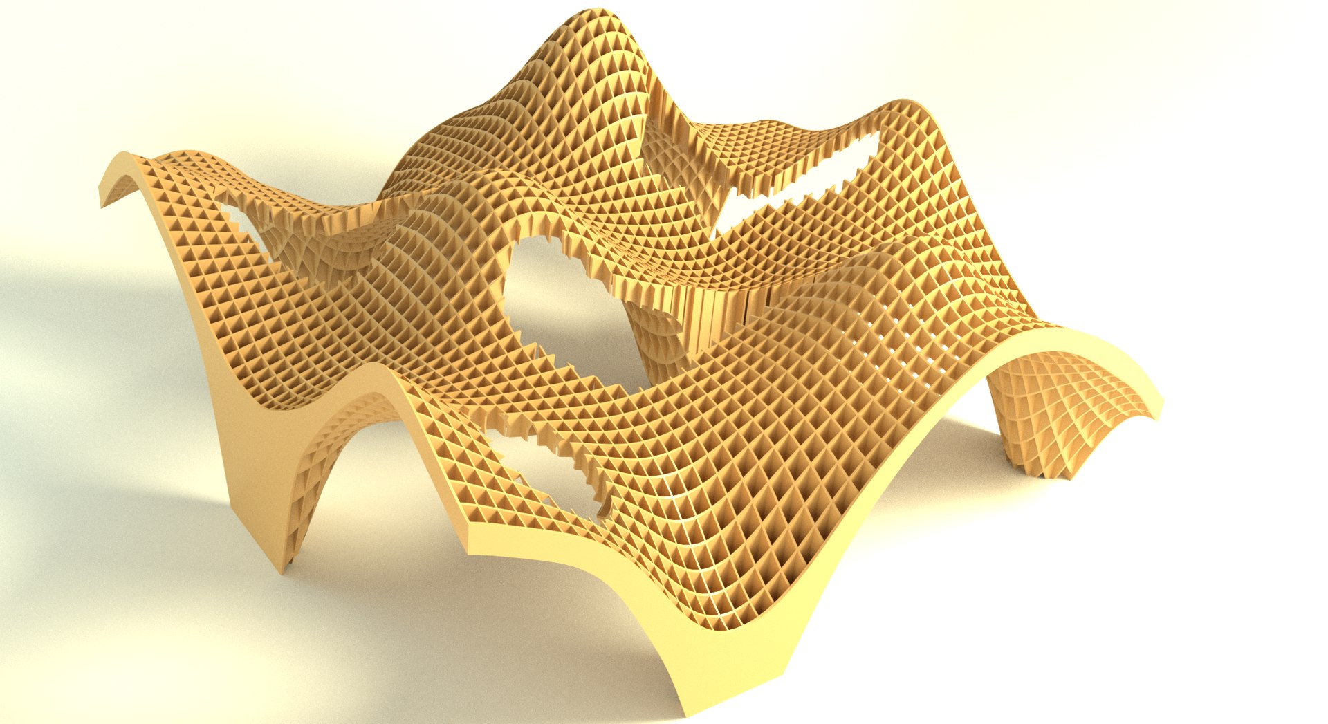 3d Plywood Structure Street