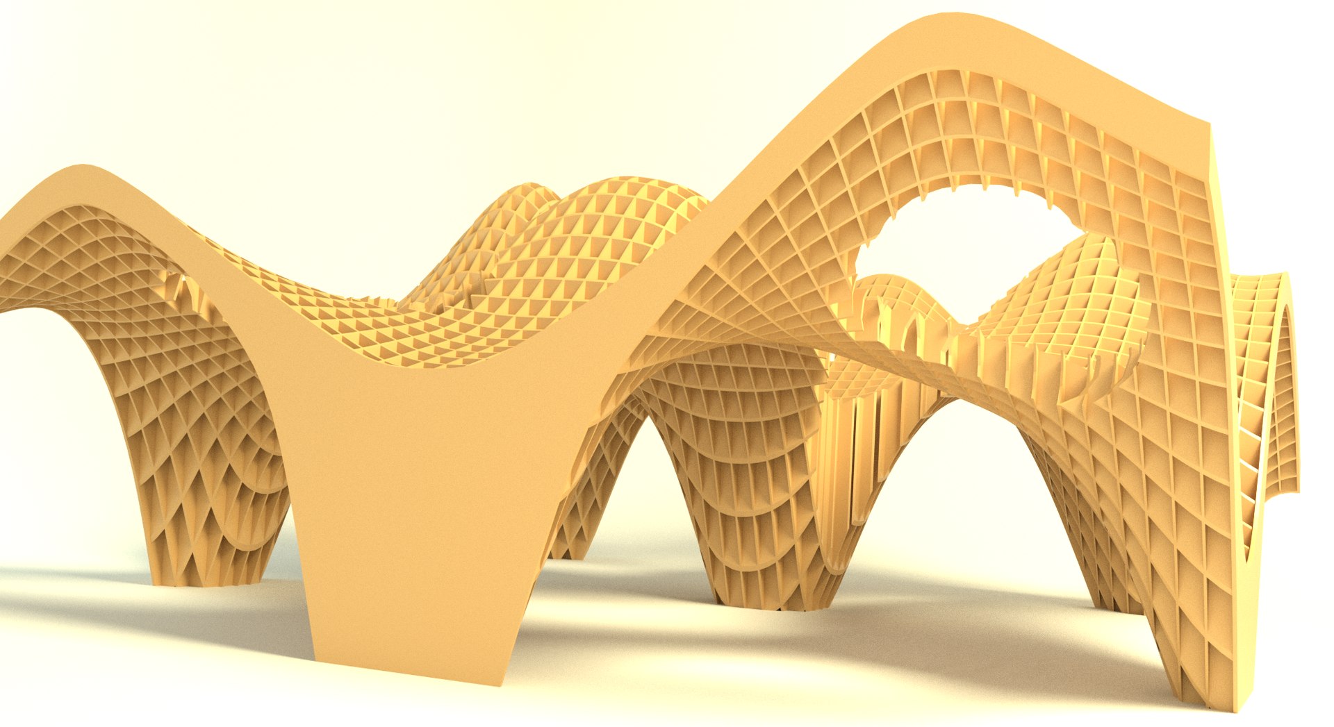 3d Plywood Structure Street