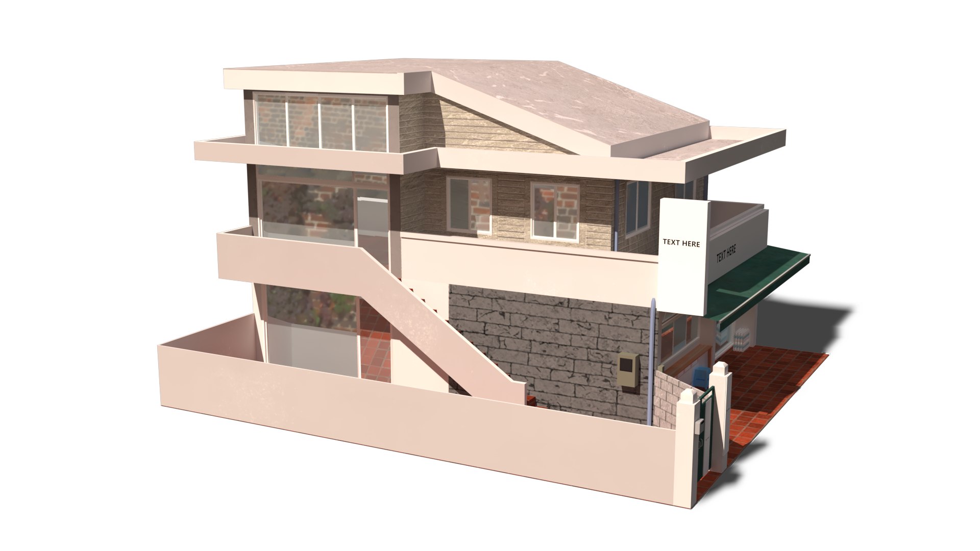 3D Model LowPoly Building In Korea 10 - TurboSquid 2225616