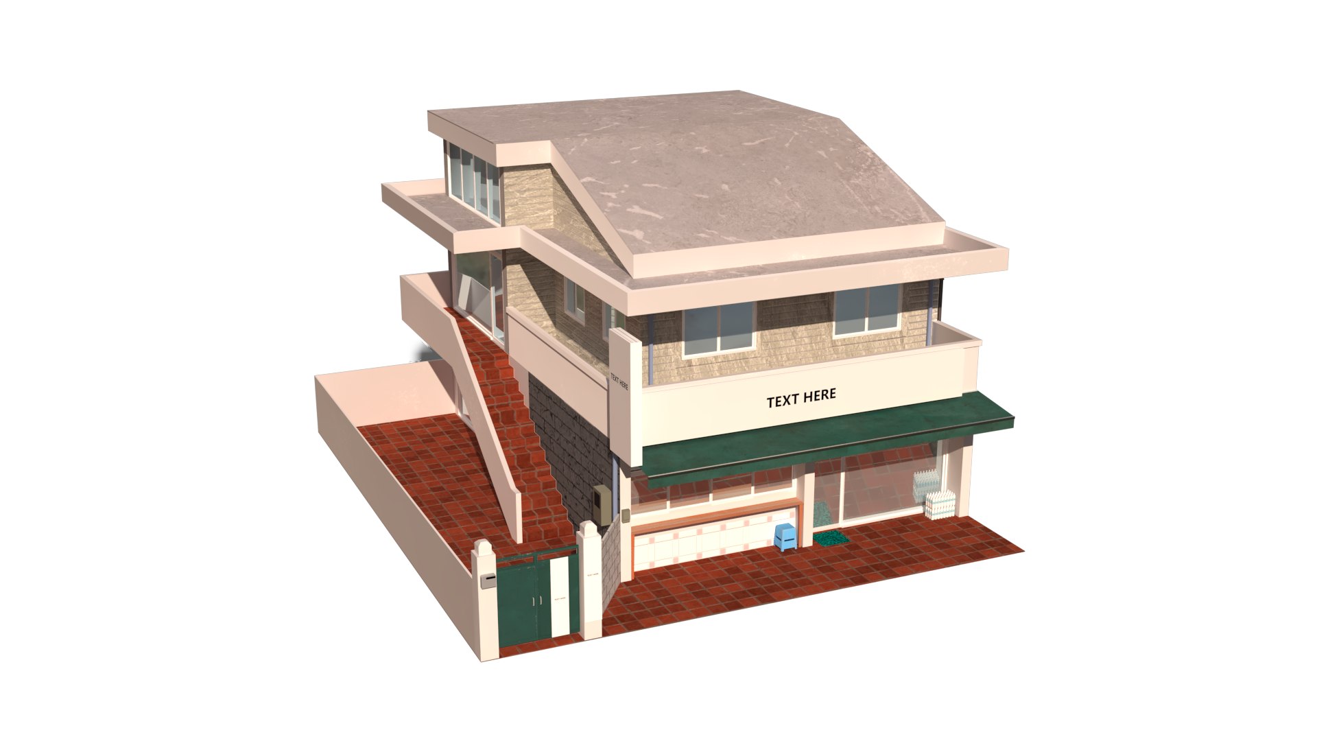 3D Model LowPoly Building In Korea 10 - TurboSquid 2225616