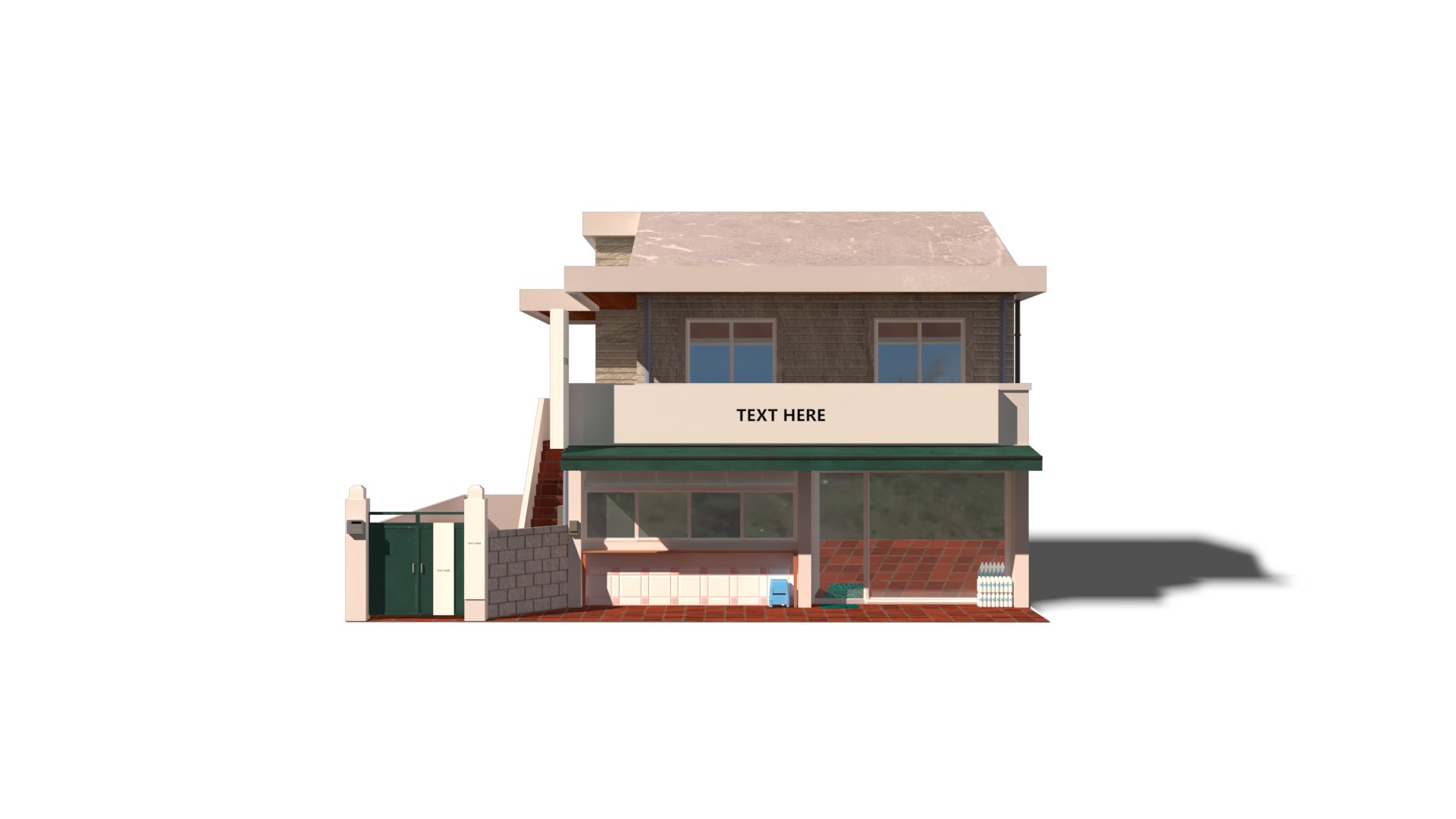 3D Model LowPoly Building In Korea 10 - TurboSquid 2225616