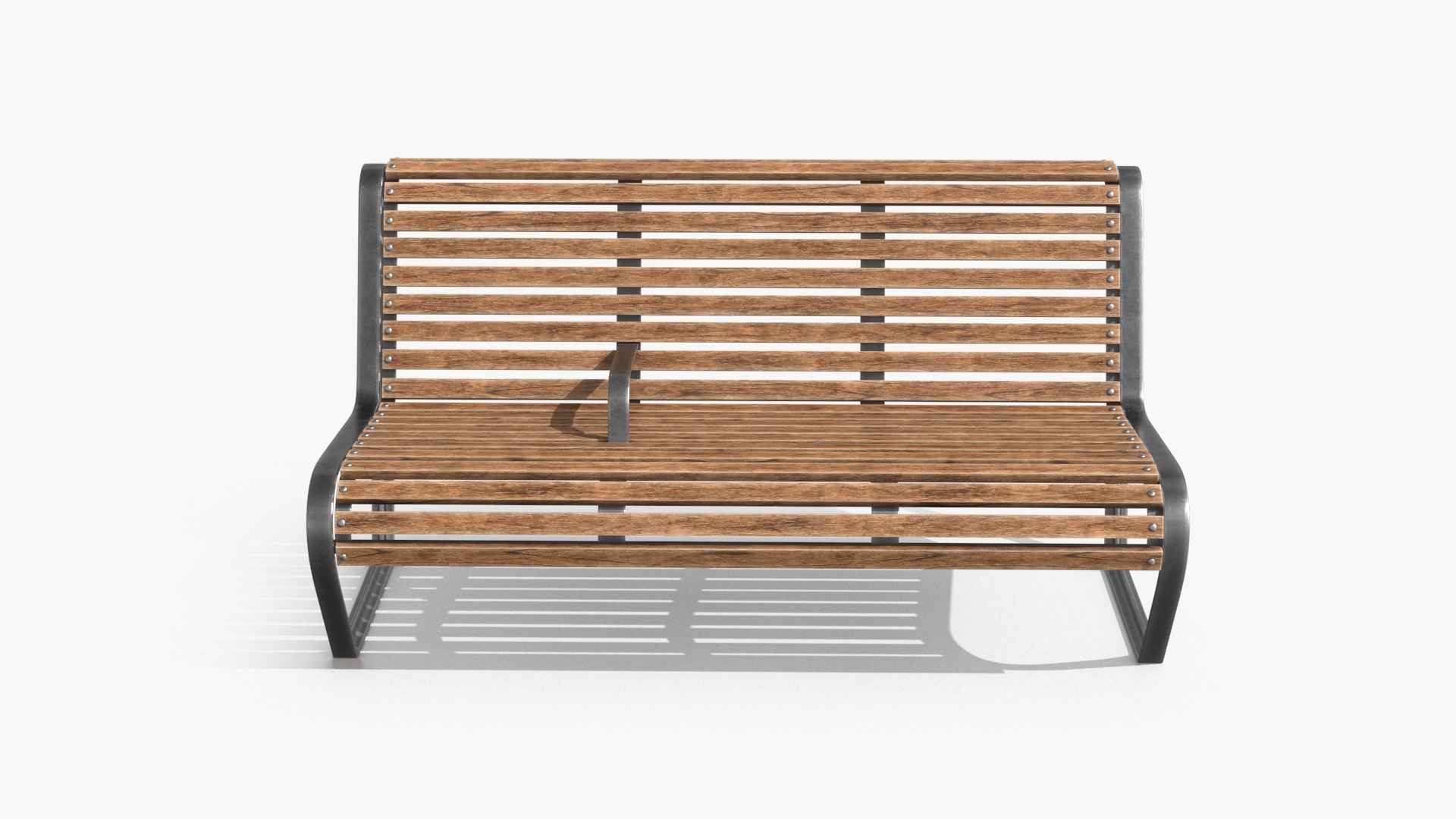 Street Bench 3D Model - TurboSquid 2242134