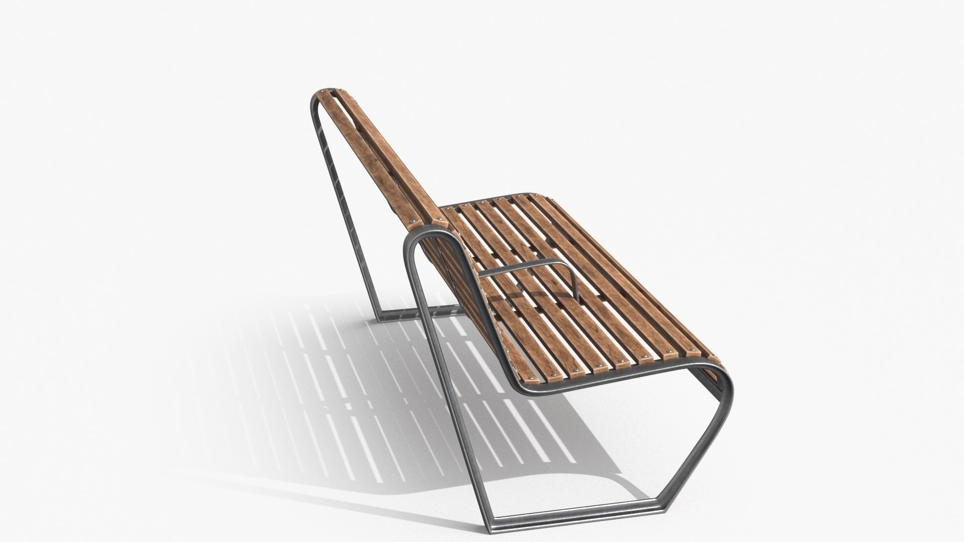 Street Bench 3D Model - TurboSquid 2242134