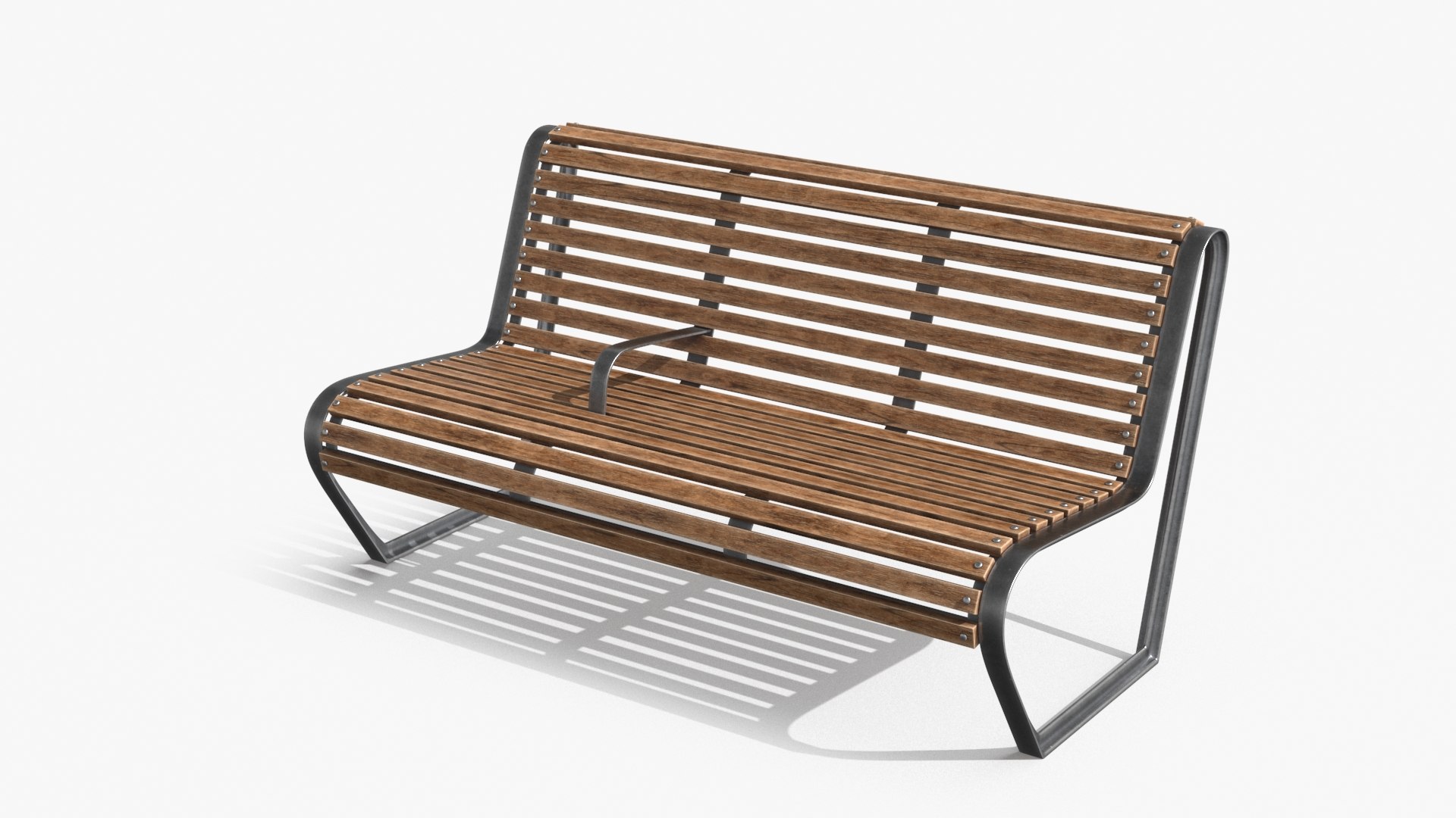 Street Bench 3D Model - TurboSquid 2242134