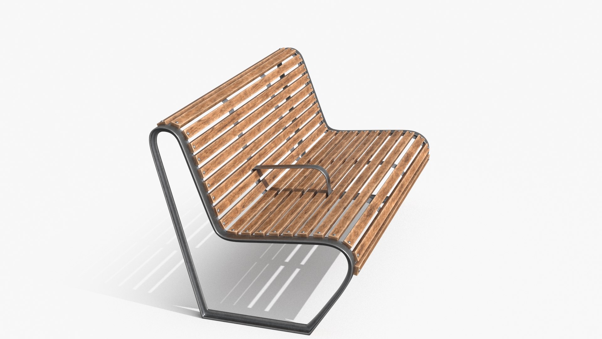 Street Bench 3D Model - TurboSquid 2242134