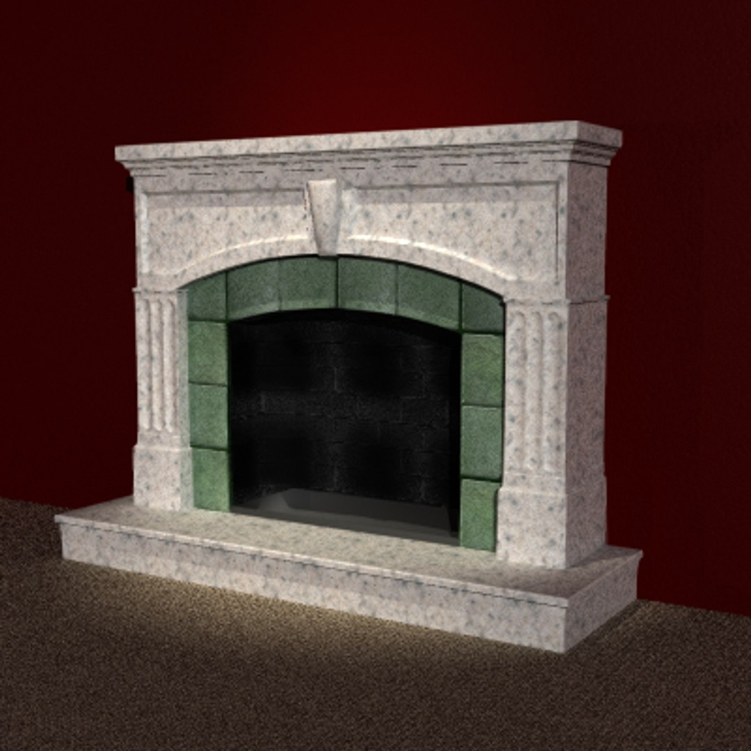 3d fireplace home apartment domestic