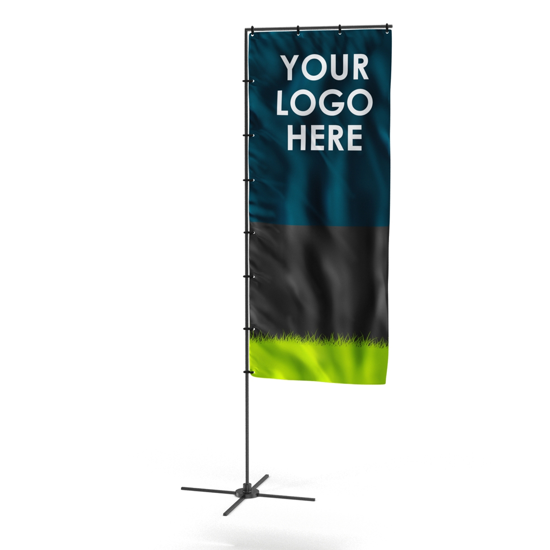3D electronic kiosks banner stands model - TurboSquid 1301644