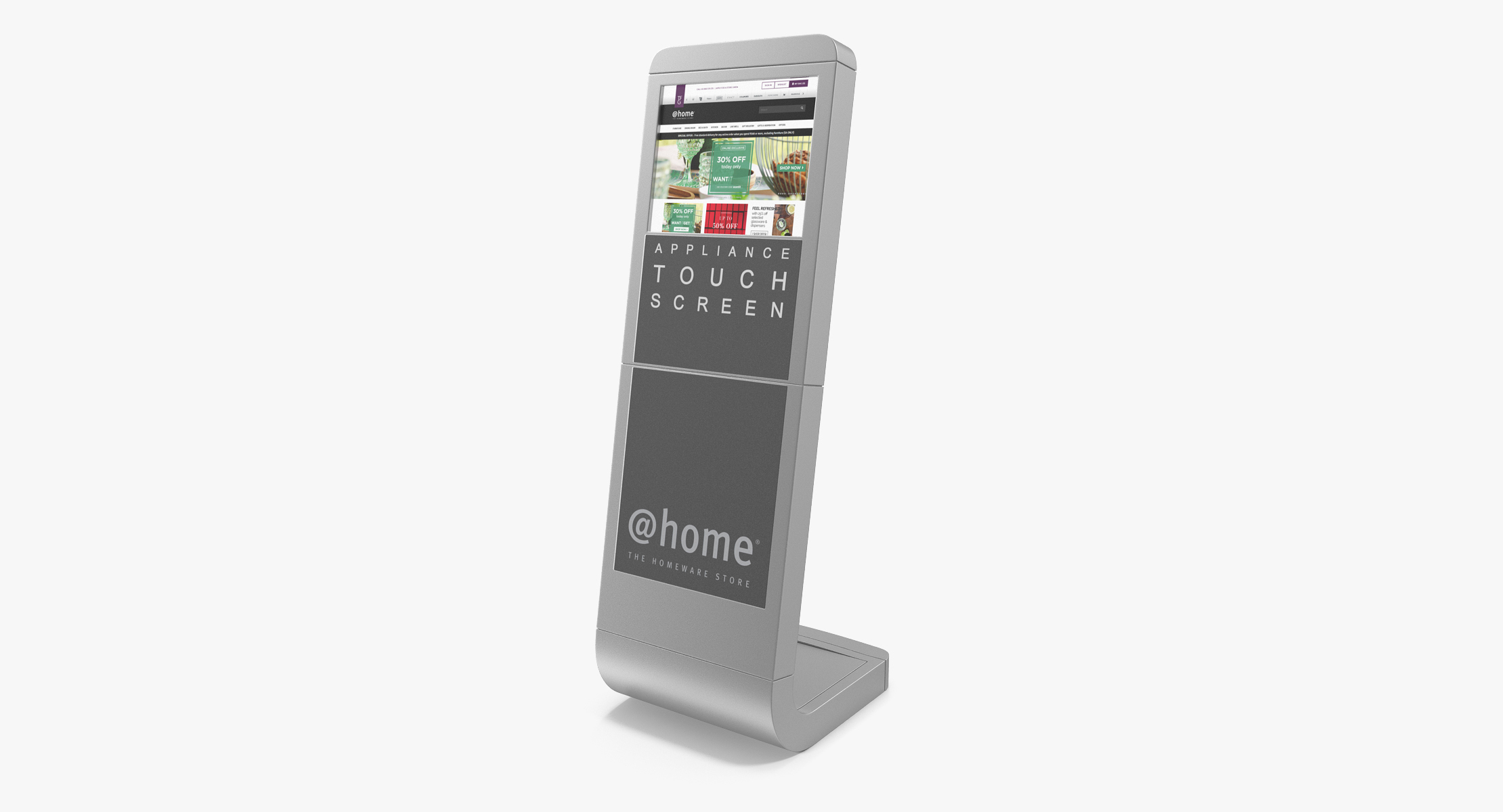 3D electronic kiosks banner stands model - TurboSquid 1301644