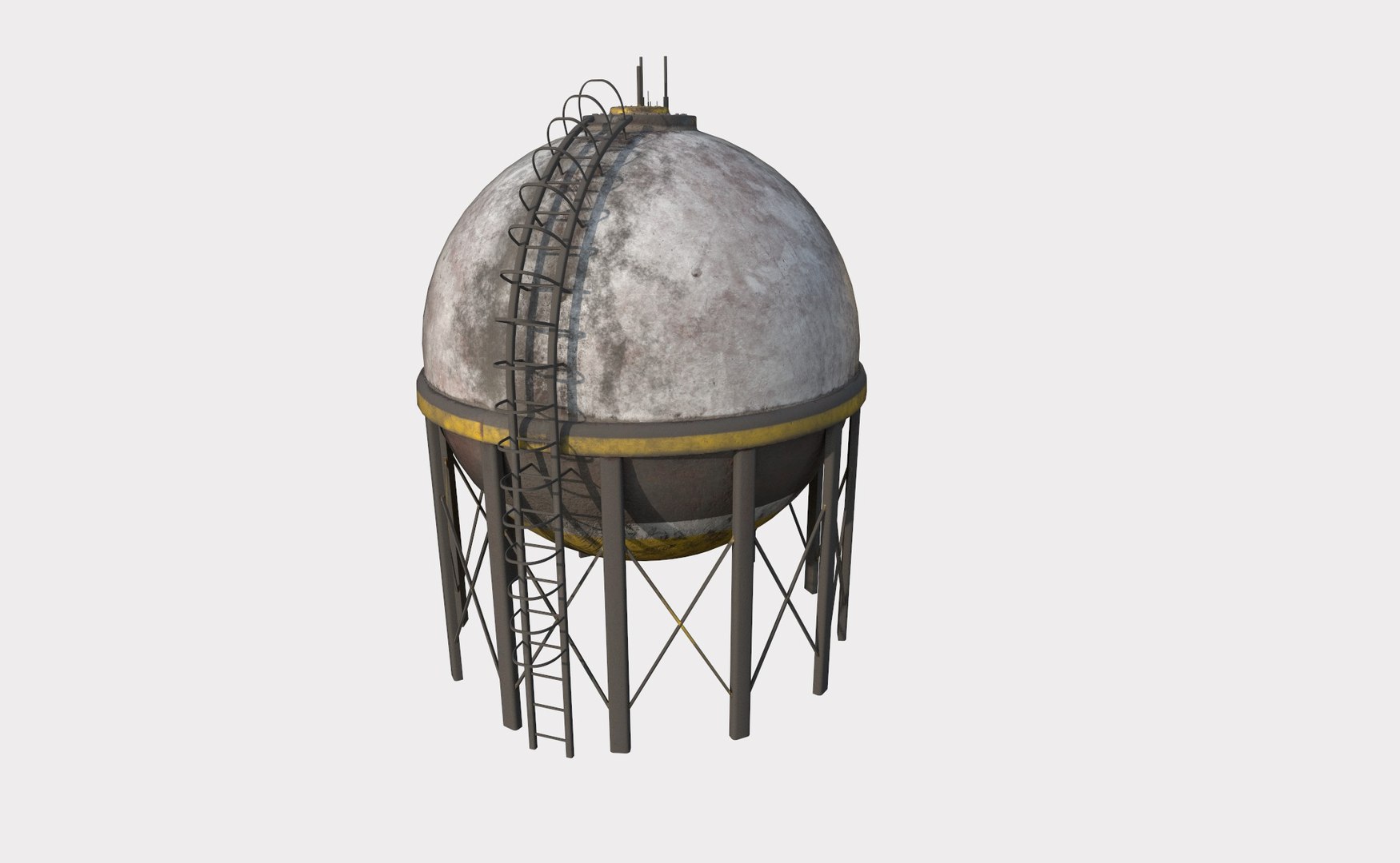 Industrial Oil Tank Model - TurboSquid 1759895