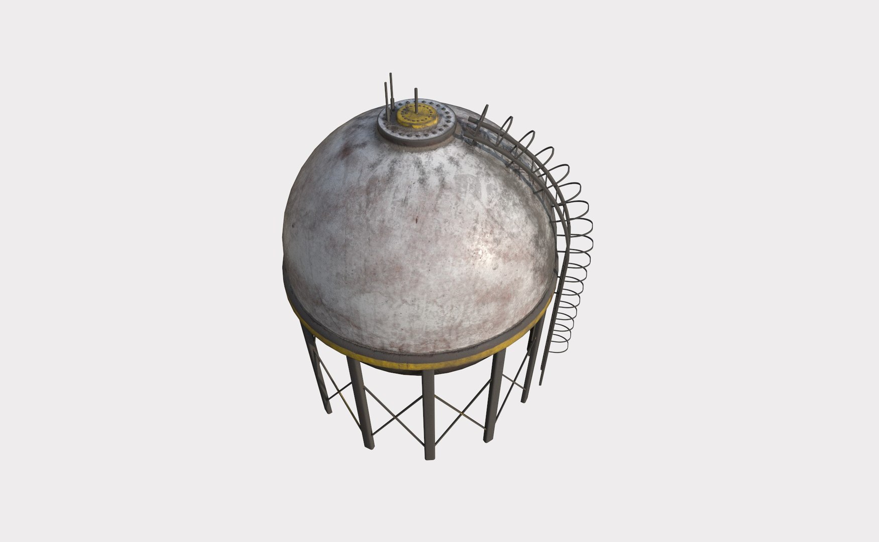 Industrial Oil Tank Model - TurboSquid 1759895