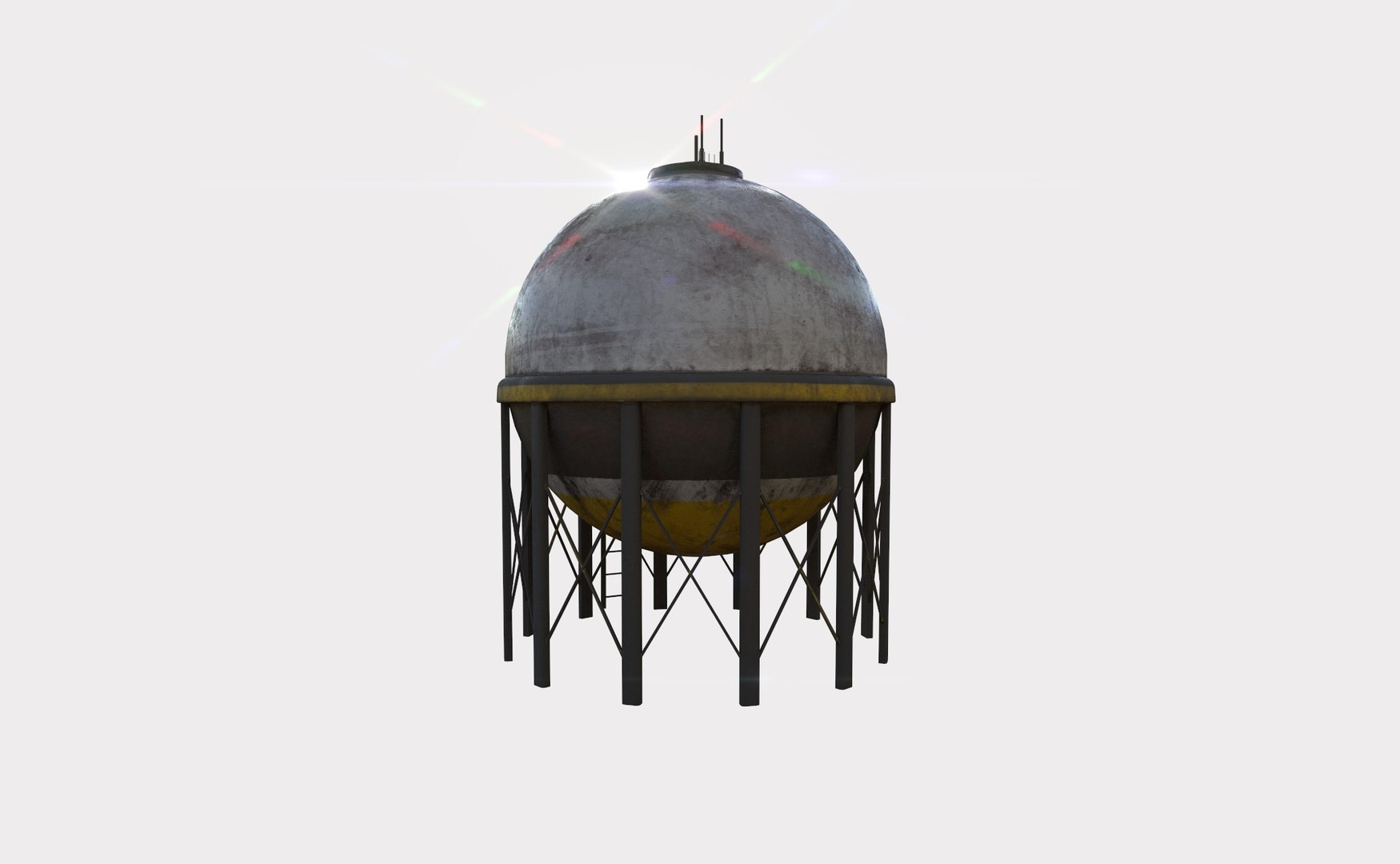 Industrial Oil Tank Model - TurboSquid 1759895