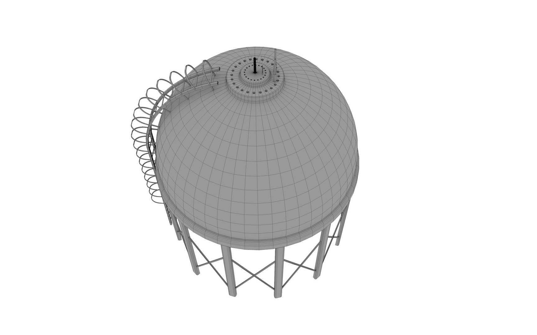 Industrial Oil Tank Model - TurboSquid 1759895